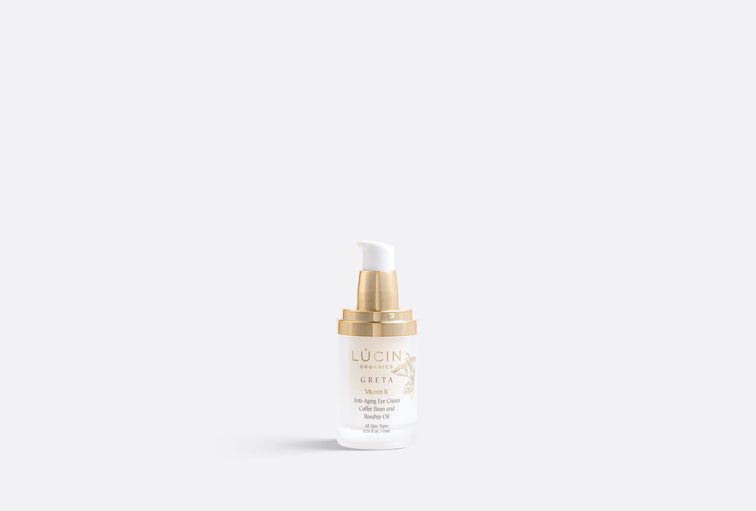 Anti-Aging Eye Cream with Caffeine & Vitamin K | Lucin Organics